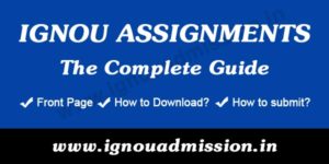 IGNOU Assignment 2022-23 & 2021-22
