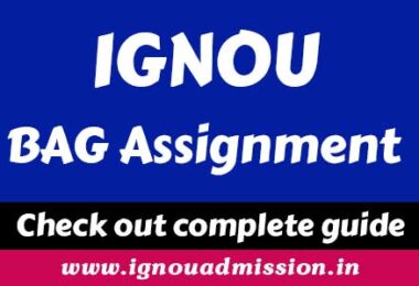 IGNOU Assignment Front Page 2023 | IGnouAdmission.in
