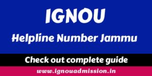 IGNOU Regional Centre Jammu, Contact Detail, Code, Website