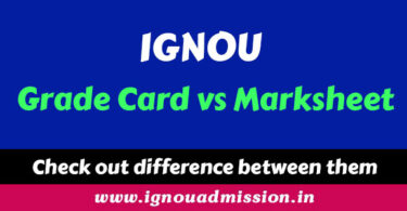 IGNOU Grade Card - IGNOU Admission