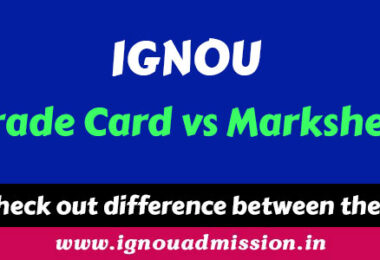 IGNOU BA Grade Card