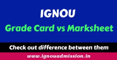 IGNOU Grade Card